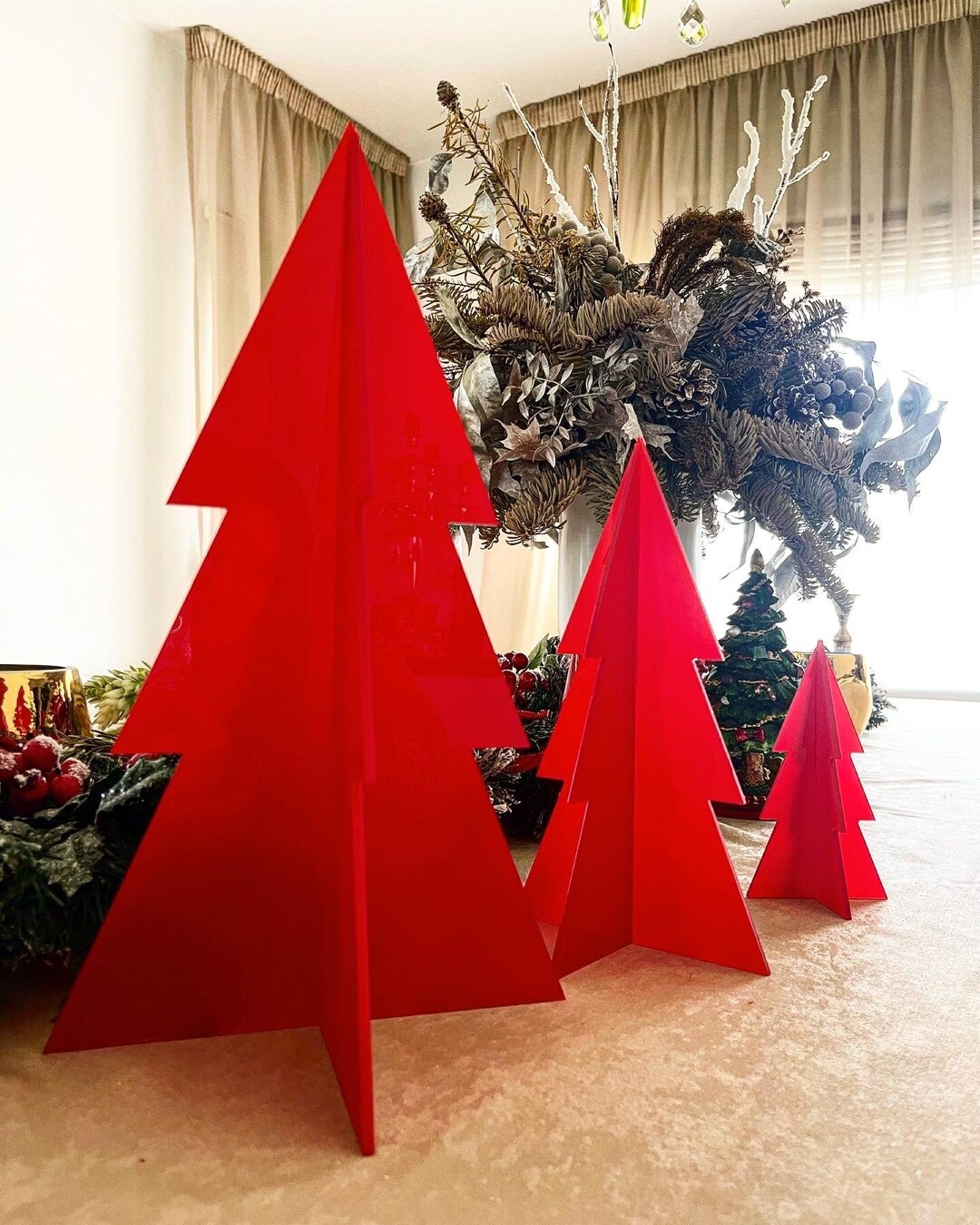 Plexi-glass Decorative Christmas Trees - Etsy