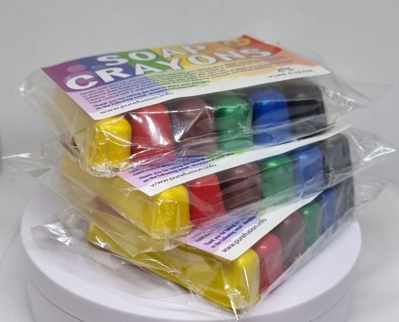 Soap Crayons: 6 Vibrant Colors, Bath Tub Art for Kids. Easy to Clean ...