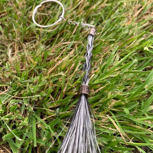 Beaded Horse Hair Keychain - Etsy