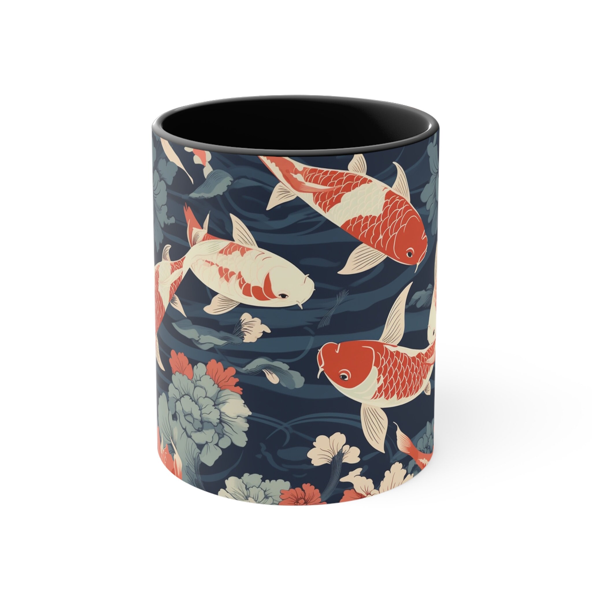 Japanese Style Koi Fish Mug, Koi Fish Mug, Fish Mug, Japan Gifts ...