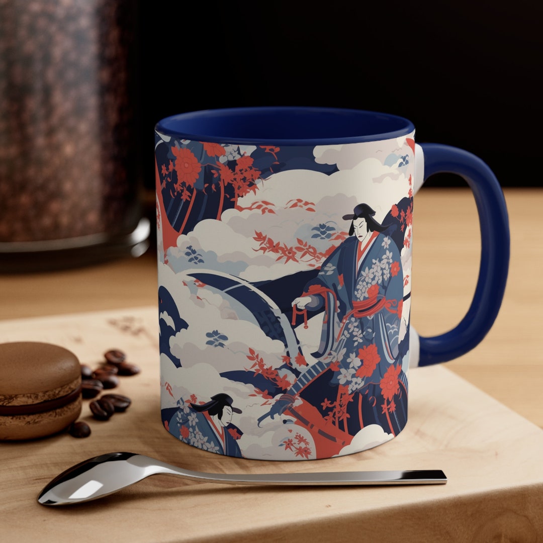 Japanese Style Samurai Mug Samurai Man Mug Japanese Artwork - Etsy