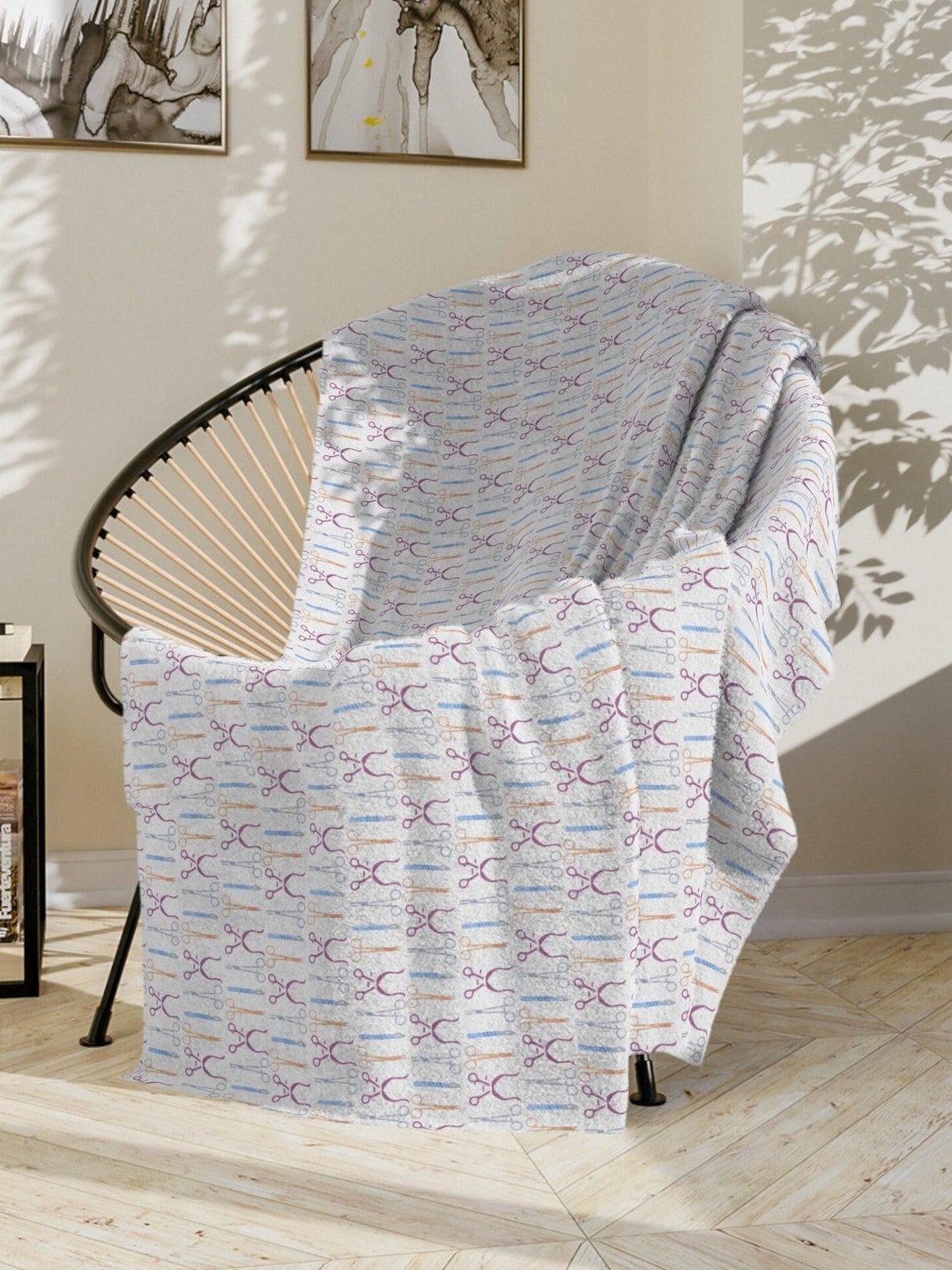Surgical Instruments Blanket, Surgical Tech Throw Blanket, Scrub Tech ...