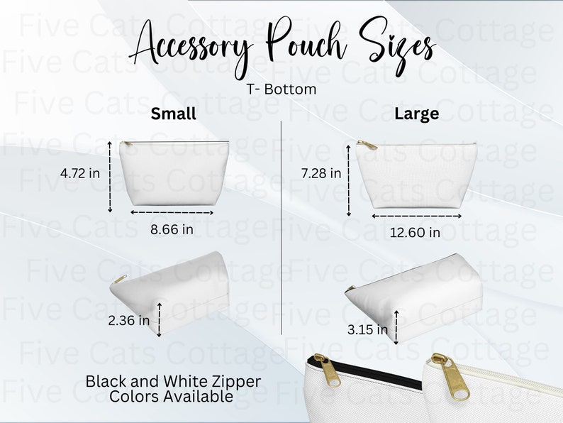 Accessory Pouch W T-bottom Mockup, Accessory Pouch T Bottom Pouch Mock ...