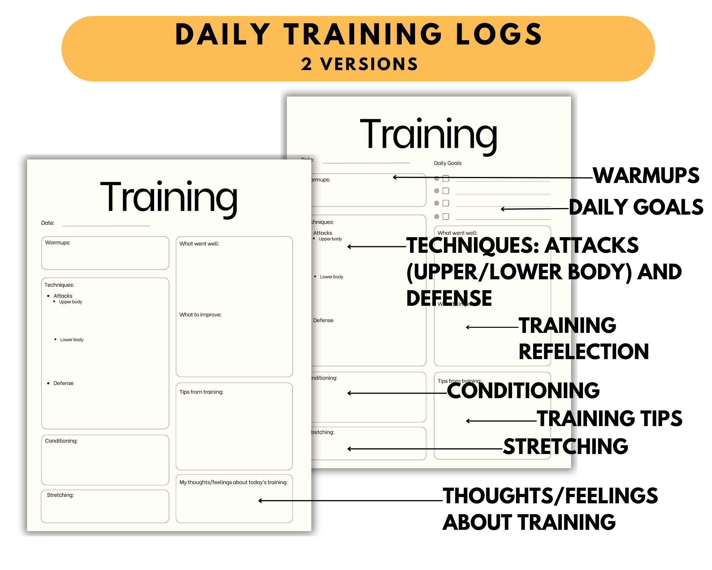 Muay Thai Training Log and Journal, Kickboxing Training Journal ...