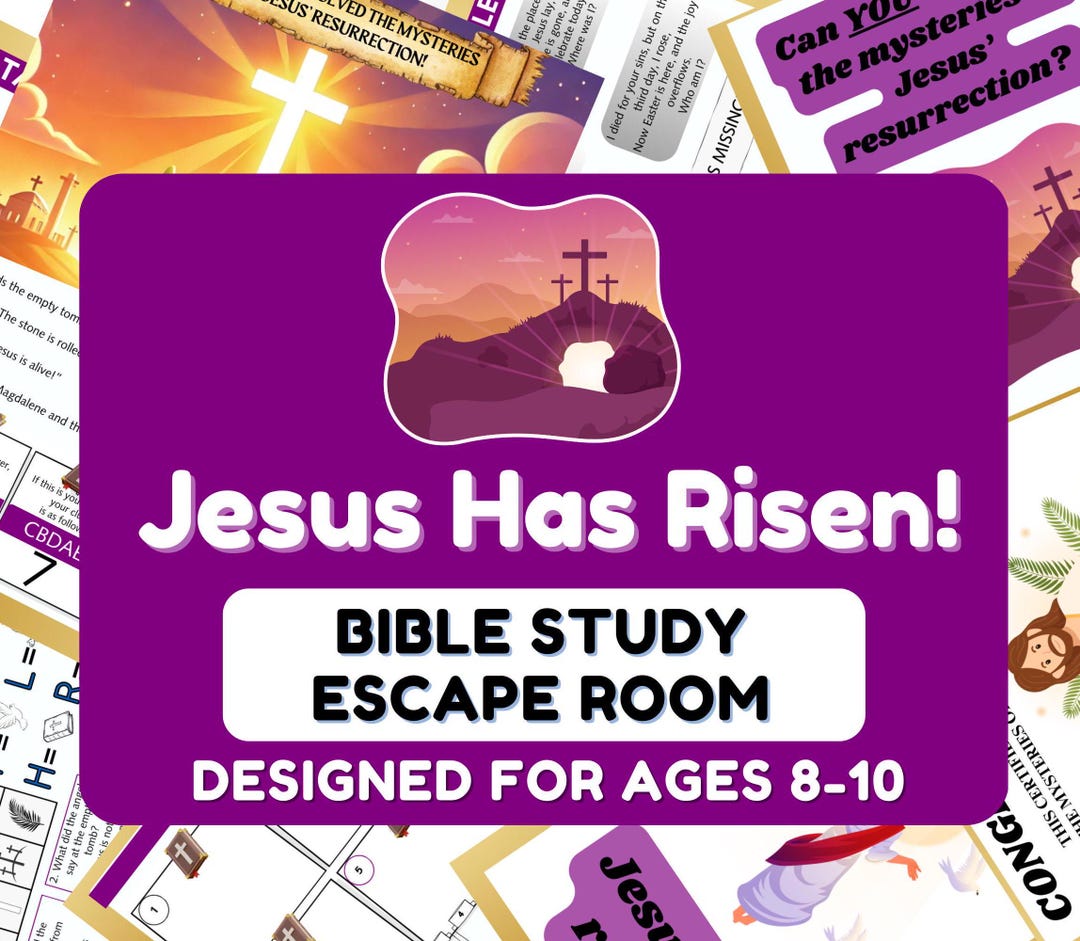 Easter Escape Room for 3rd Grade, 4th Grade, and 5th Grade, Jesus Empty ...