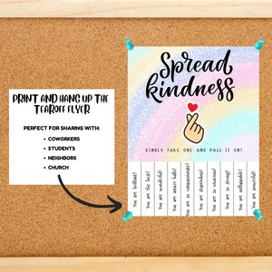 Compliment Cards, Random Acts of Kindness, Spread Kindness, Tearoff ...
