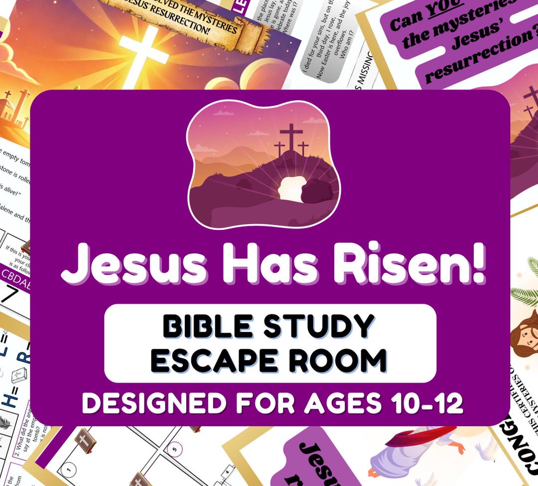 Easter Escape Room, Escape Room for Kids, Jesus Resurrection, Empty ...