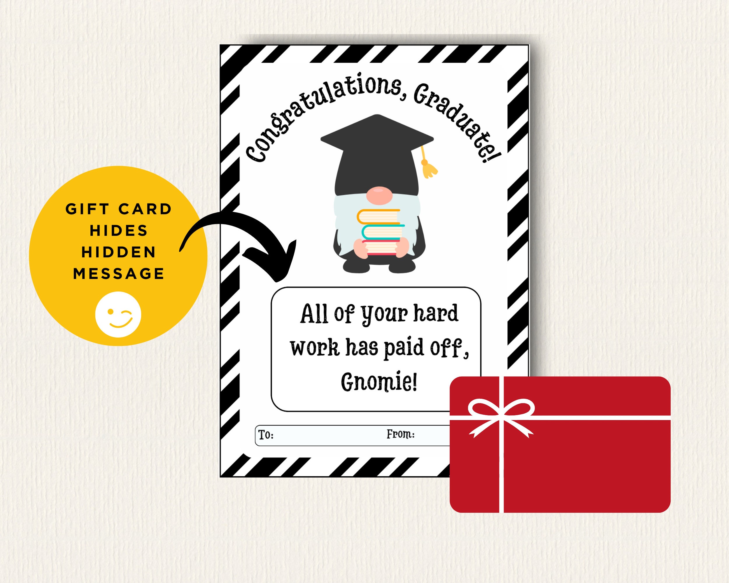 Printable Graduation Gift Card Holder, Doctoral Graduation Gift ...