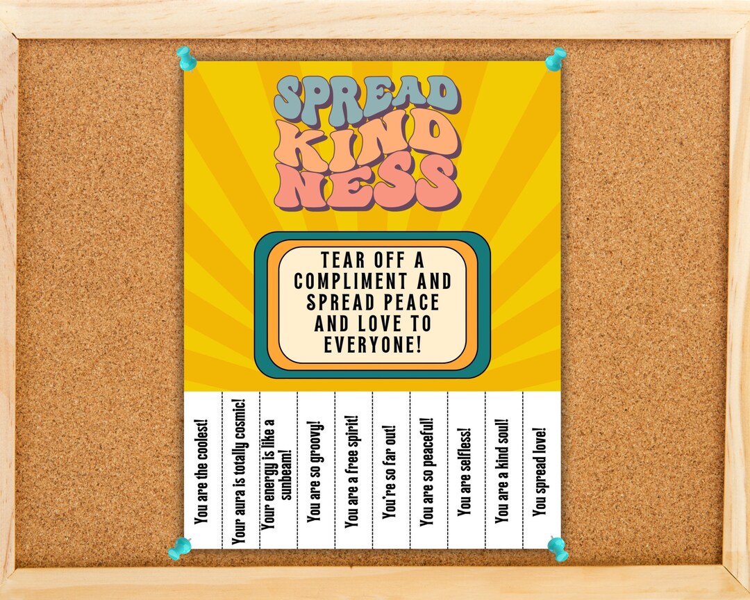 Random Acts of Kindness, Kindness Matters Flyers, Tear off Flyers for ...