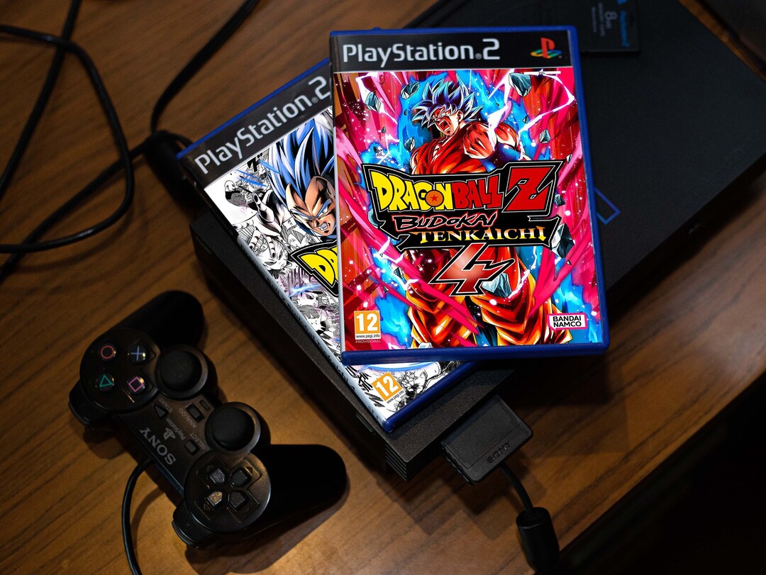 Dragon Ball Z Budokai Tenkaichi 4 Repromod PAL NTSC PS2 Goku Blue Kaio ...