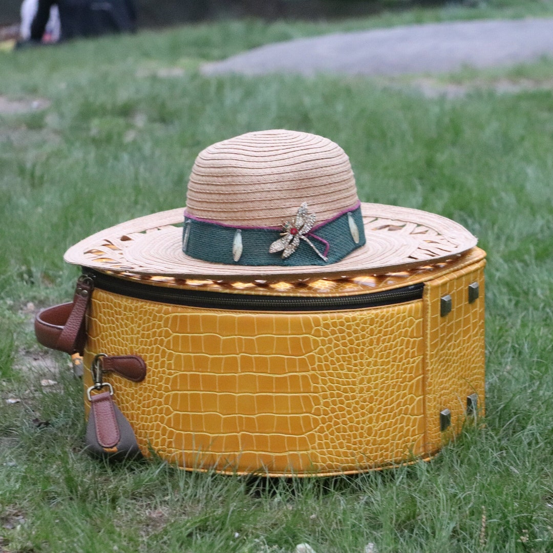 Redesigned Straw Hat With a Vintage Pin - Etsy