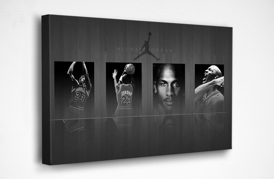Michael Jordan Canvas Wall Art Michael Jordan Collage Poster - Etsy