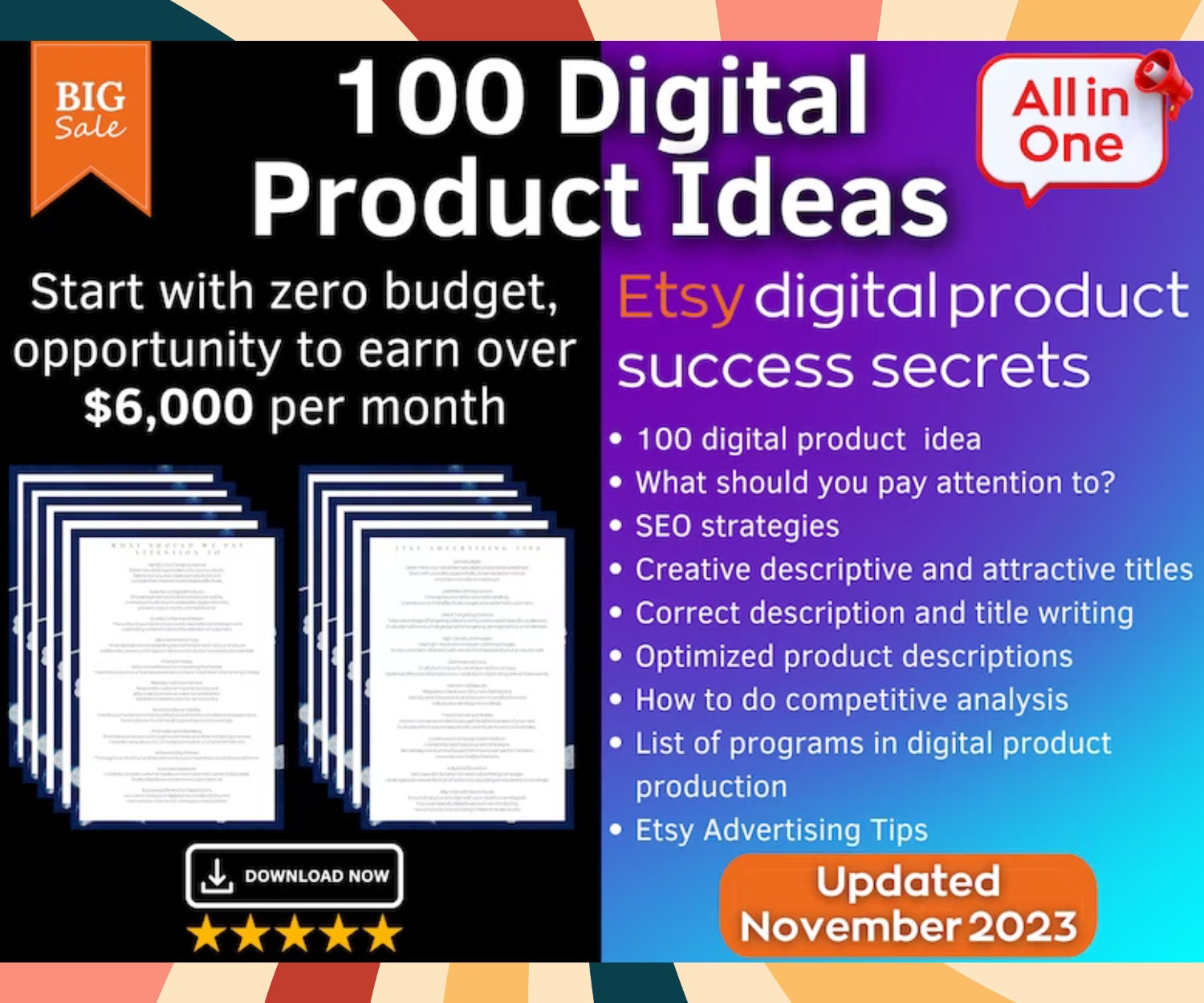 100 Digital Products Ideas to Create and Sell Today for Passive Income ...