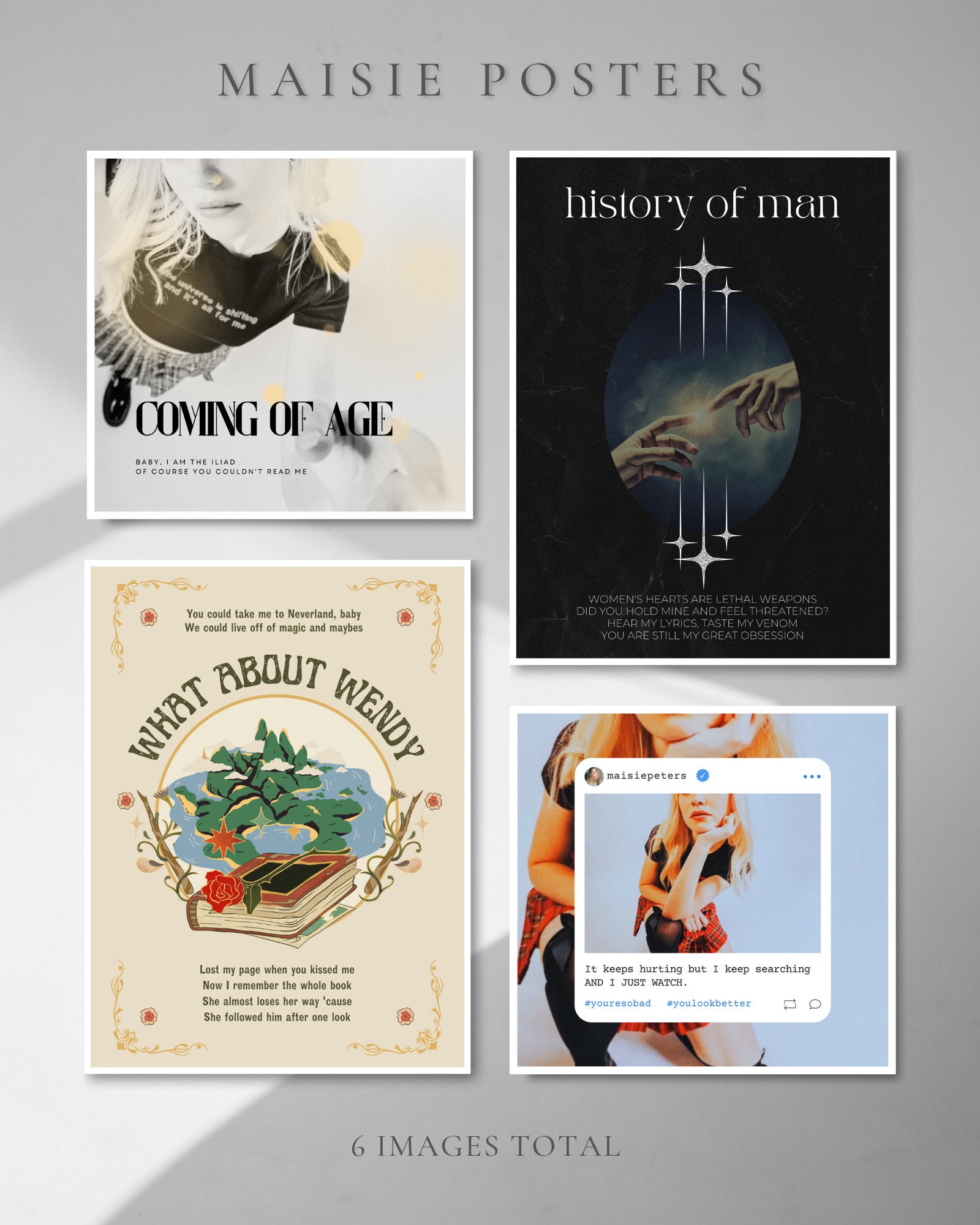 Maisie Peters Poster Set Digital Download - Etsy