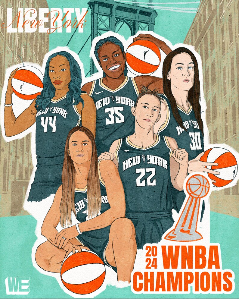 2024 NY Liberty - WNBA Champions - Etsy