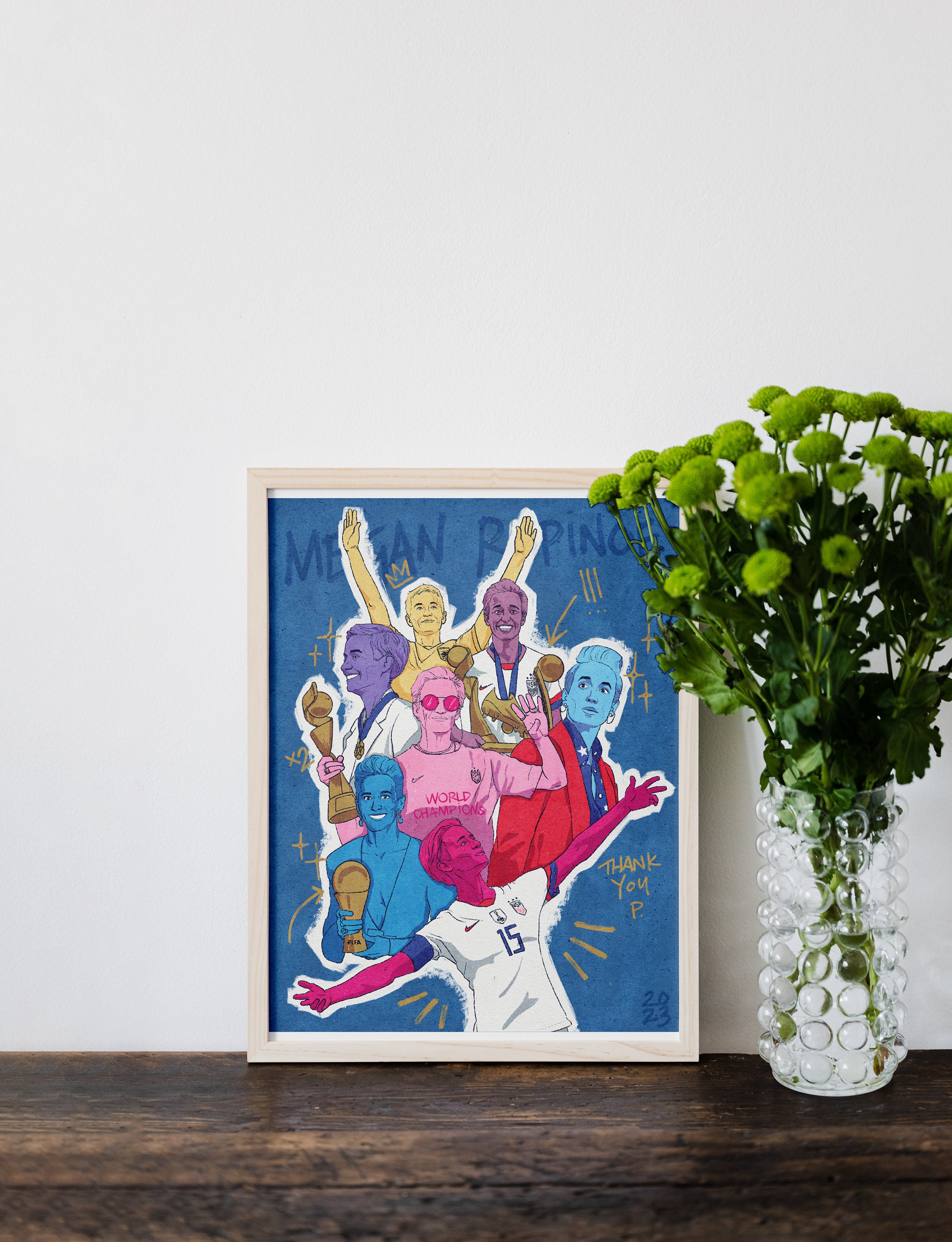 Thank You, Pinoe - Megan Rapinoe Print - Etsy