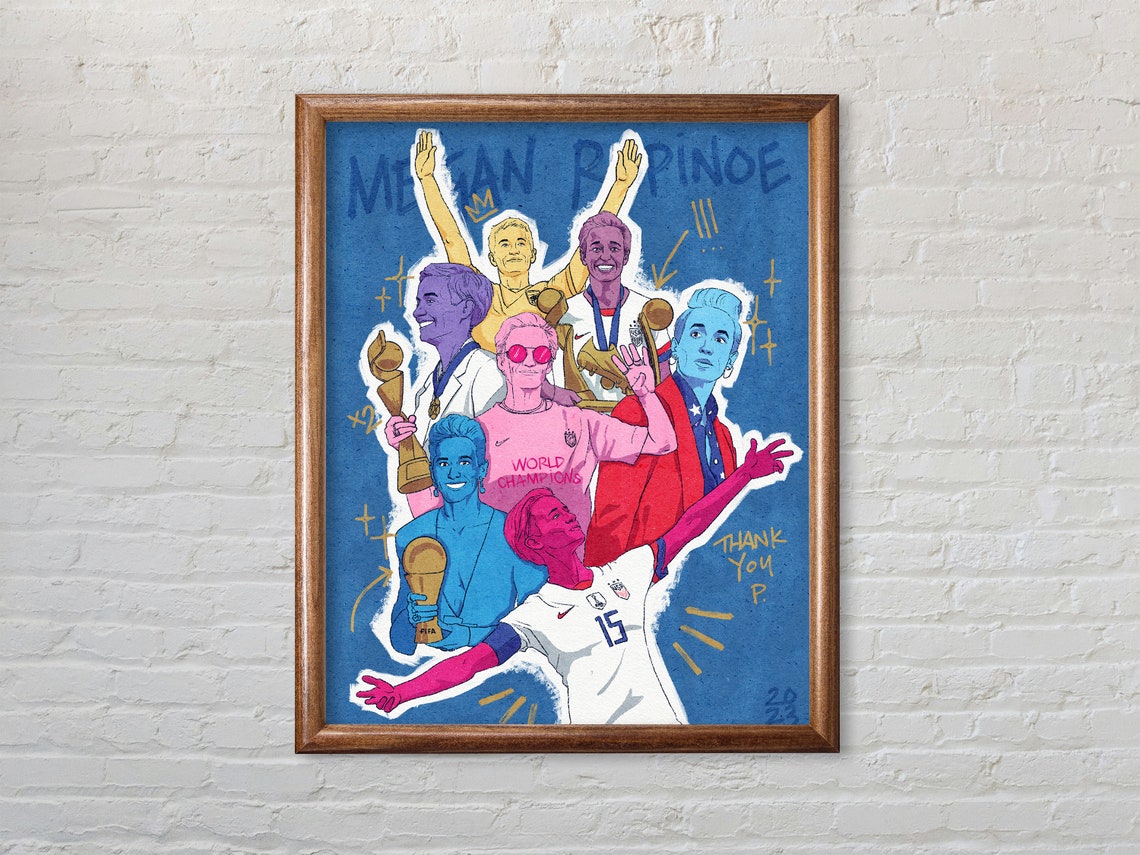 Thank You, Pinoe - Megan Rapinoe Print - Etsy
