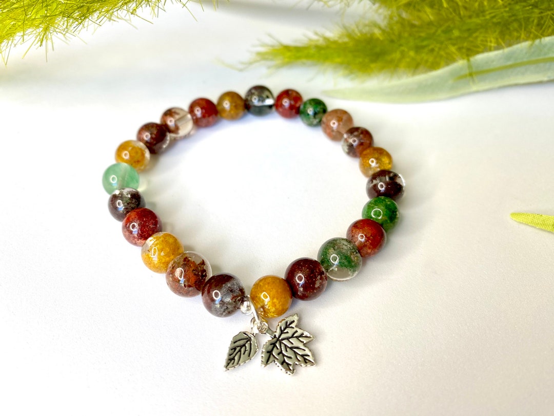 Nature Garden Quartz Bracelet ,landscape Quartz ,gemstone Aaa,rose ...