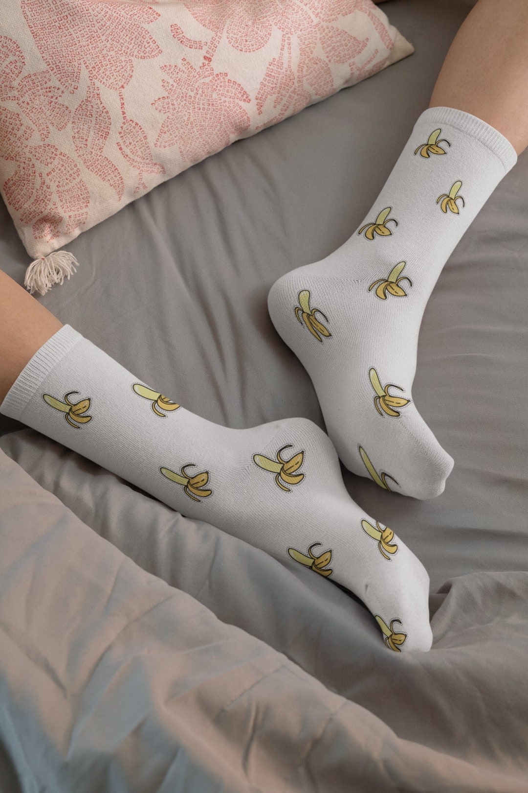 Cute Trendy Banana Socks High Ankle Socks With Fruit Perfect Gift ...