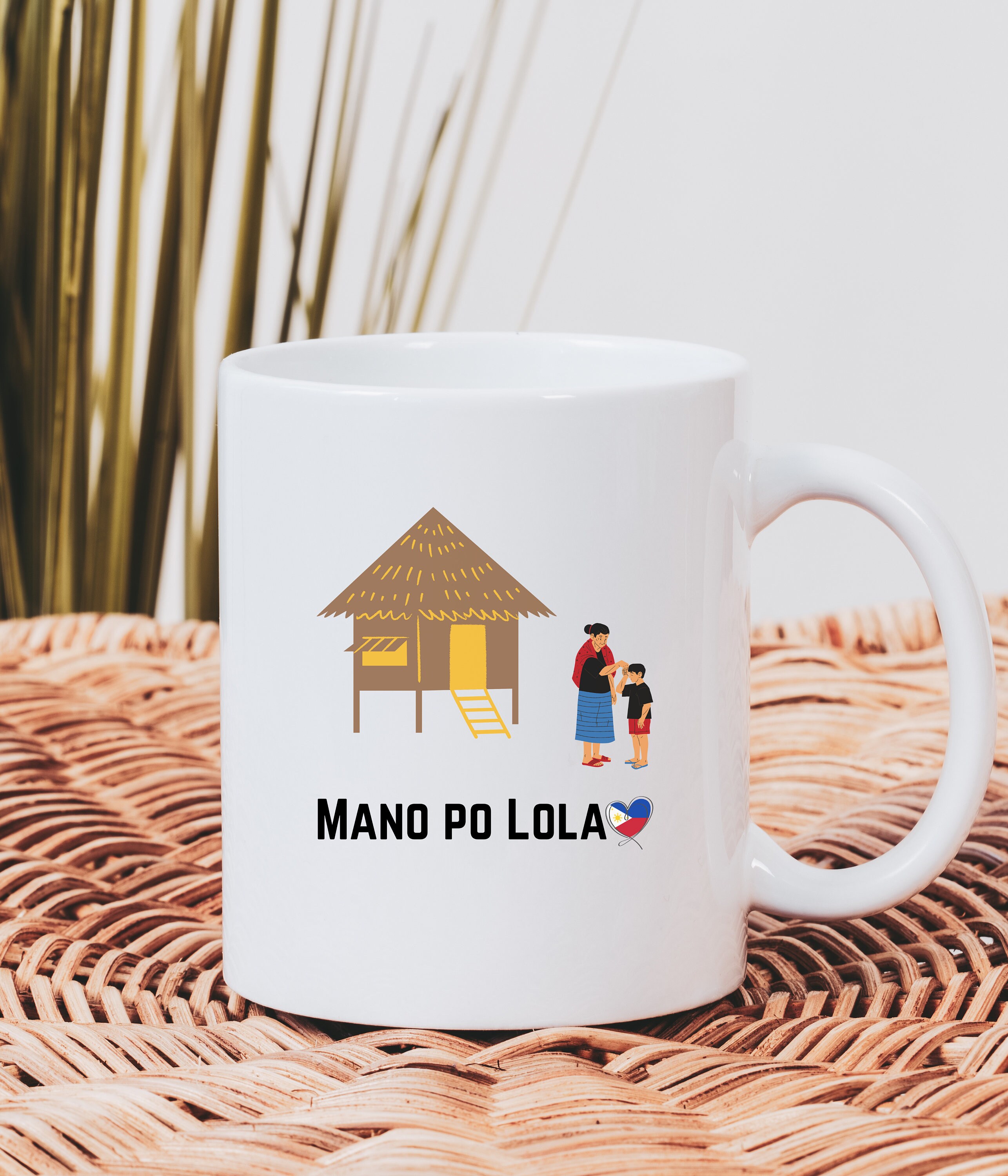 Philippine Mug Philippines Filipino Culture Mano Po Lola - Etsy