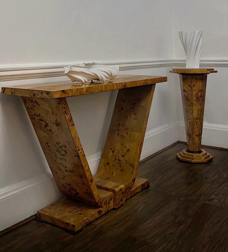 Art Deco Burl Plinths (set of 2) - Etsy UK