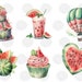 Watermelon Clip Art Watercolor, Watermelon Watercolor Clipart, Summer ...