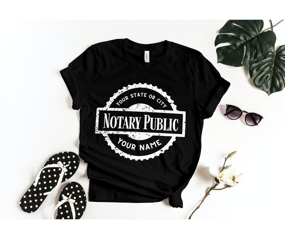 Notary Public Shirt, Custom Notary Public, Notary Custom Shirt, Notary ...