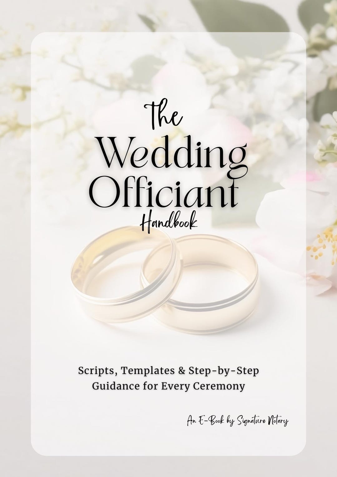 Wedding Officiant Handbook | Complete Guide to Officiating Weddings ...