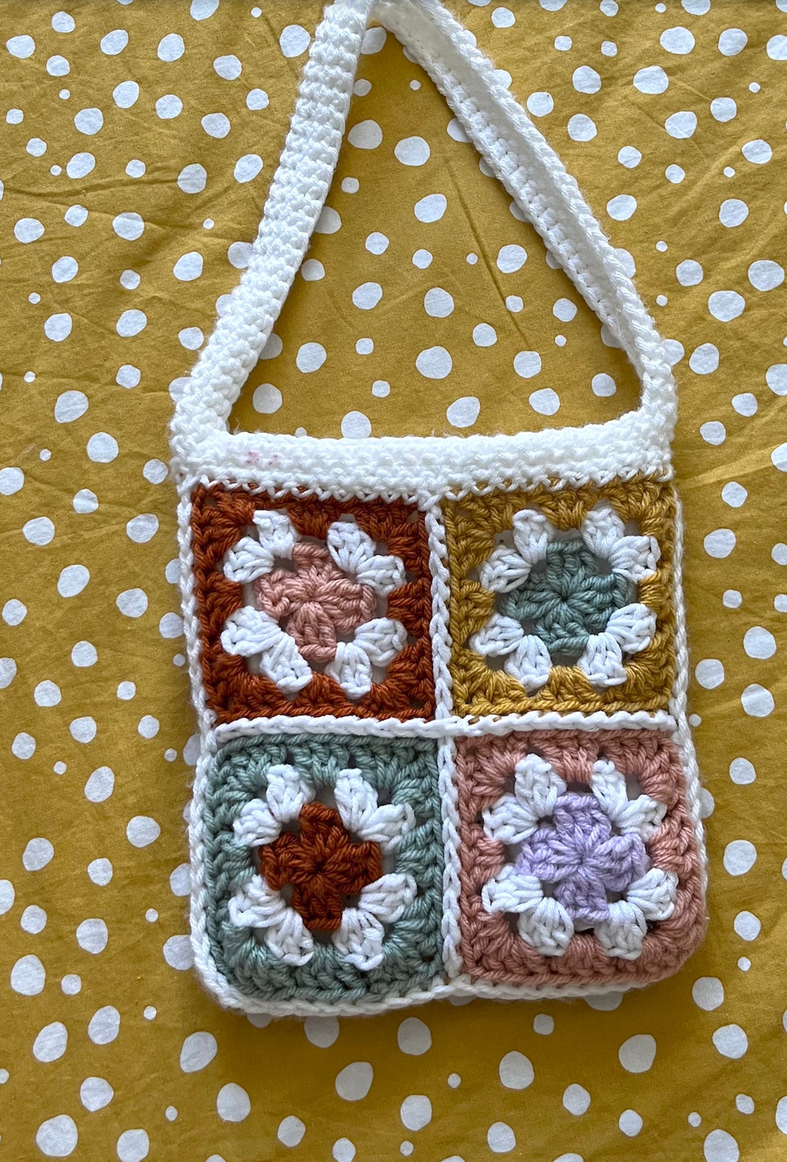 Crochet Granny Square Mini Bag - Etsy