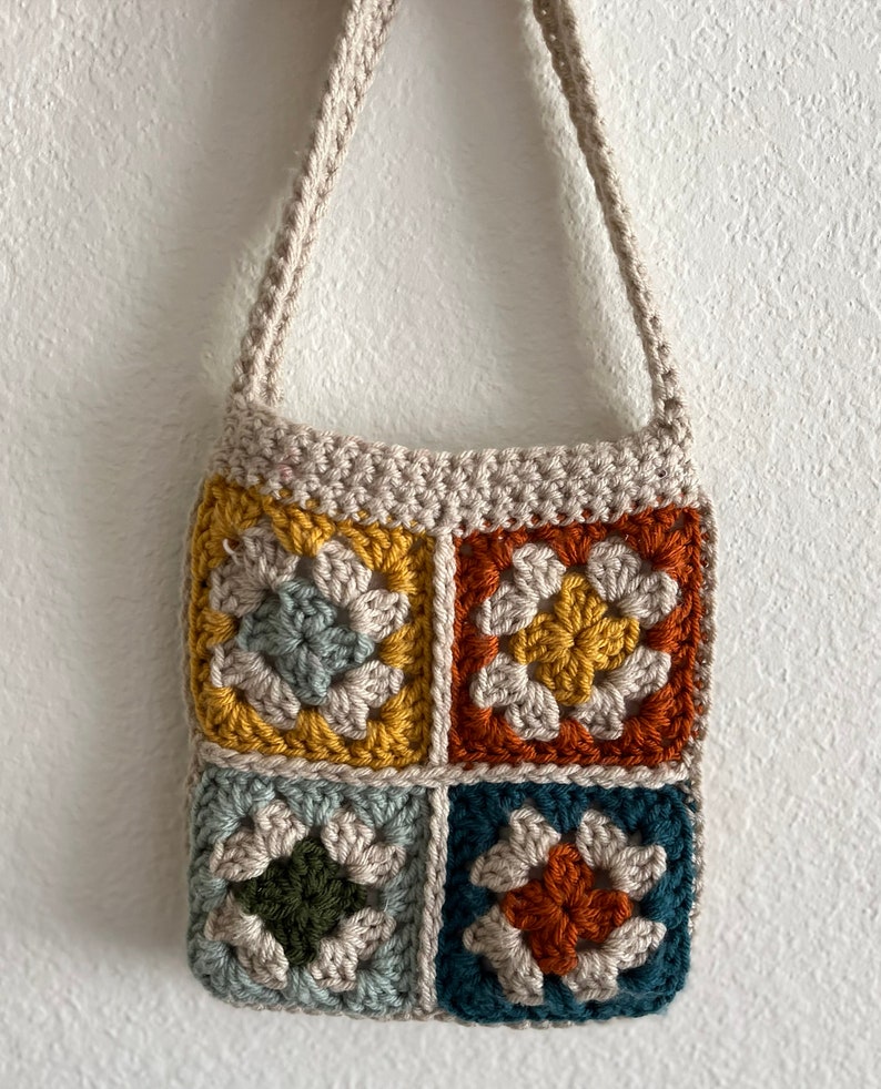 Crochet Granny Square Mini Bag - Etsy