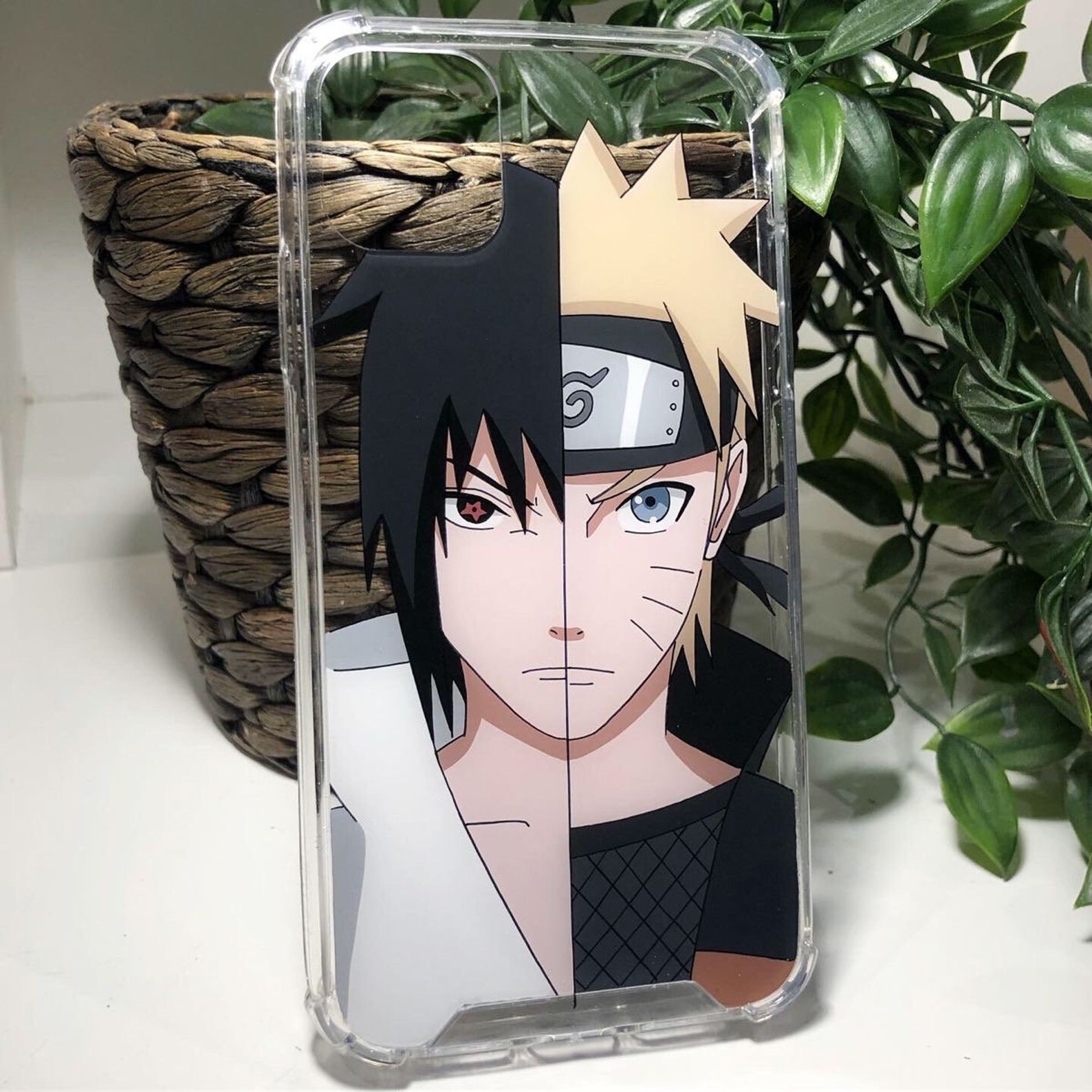 Custom Hand Painted Naruto and Sasuke Phone Case CUSTOM Hand Painted ...