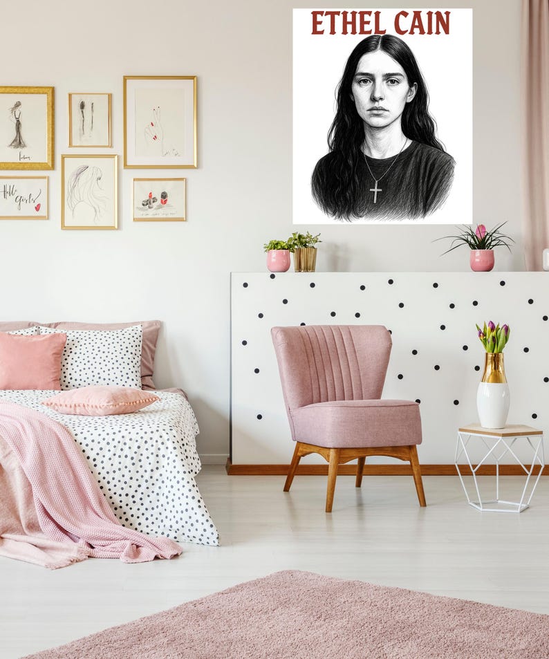 Ethel Cain Art Print Aesthetic Wall Decor, Music Fan Gift, Vintage ...