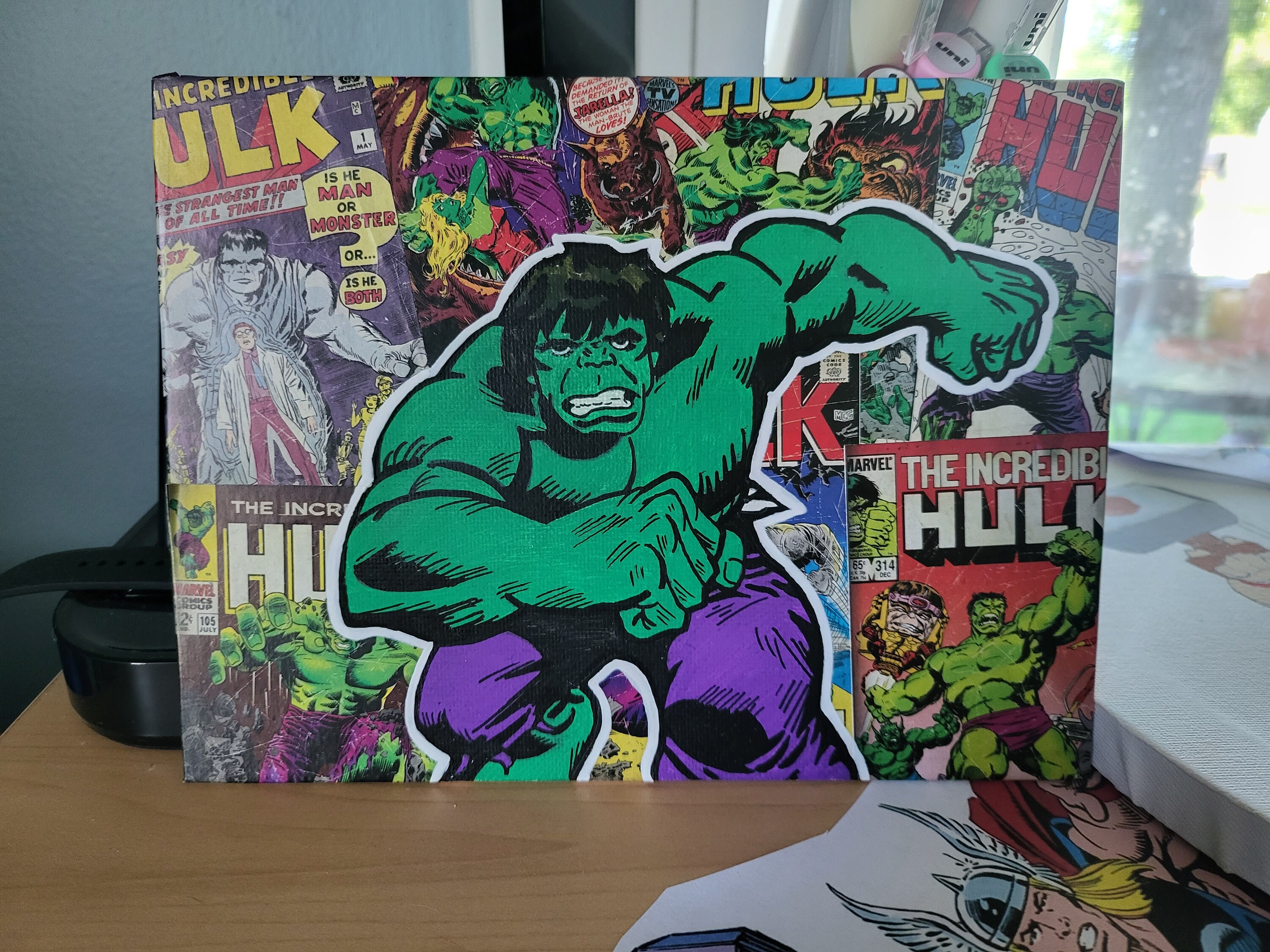 Hulk Collage Canvas - Etsy