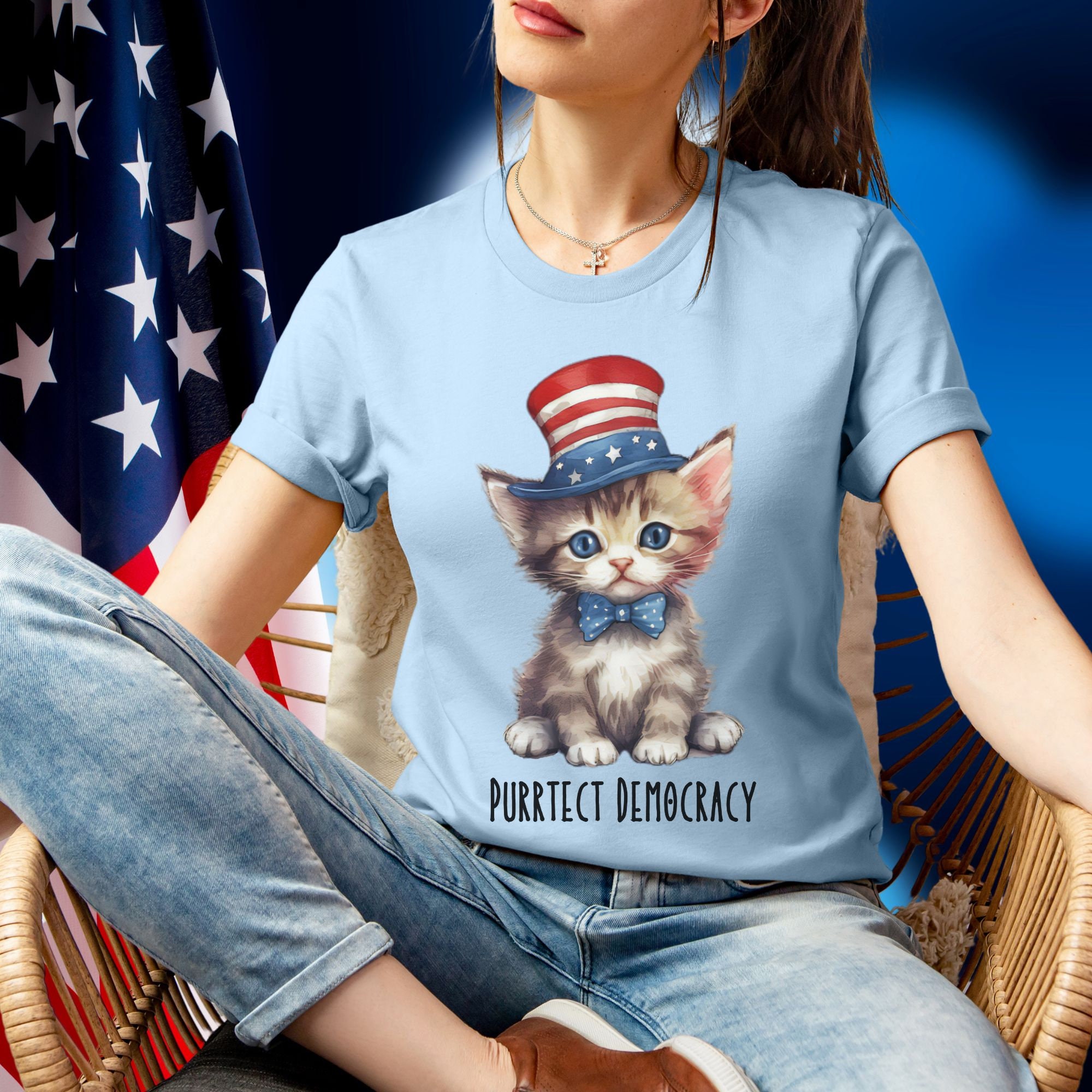 Purrtect Democracy Tee Political T-shirt Political Activism Shirt Cute ...