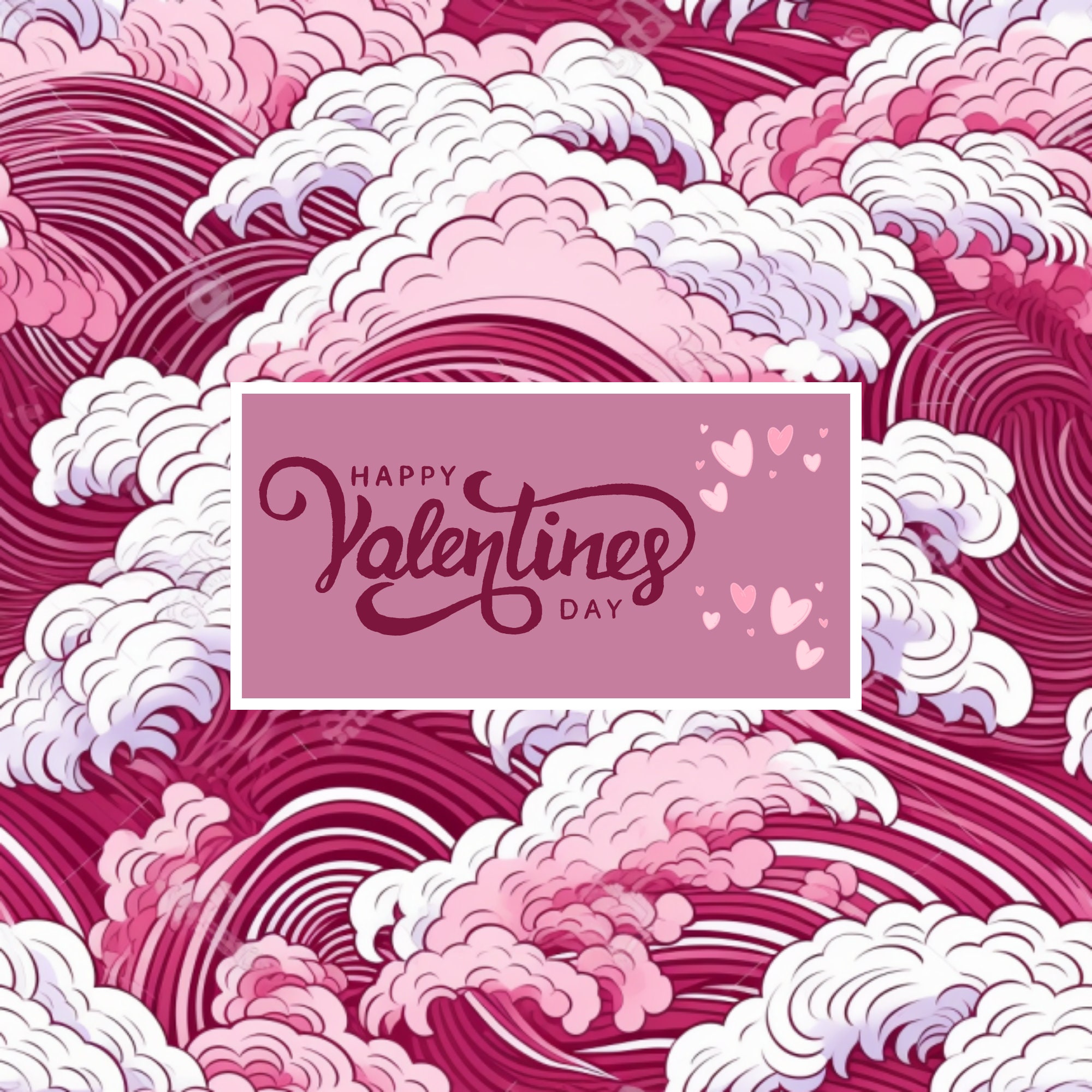 Japanese-style Waves Digital Paper - Seamless Japanese Style Waves ...