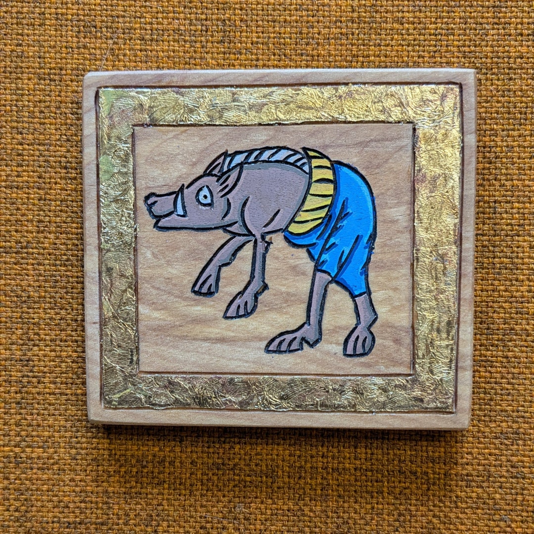 Boar Wearing Pants Medieval Art Recreation 14th Century France - Etsy
