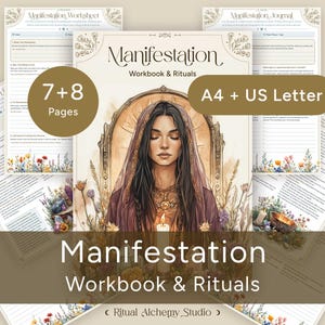 Printable Manifestation Workbook: Rituals & Affirmation Cards (PDF ...