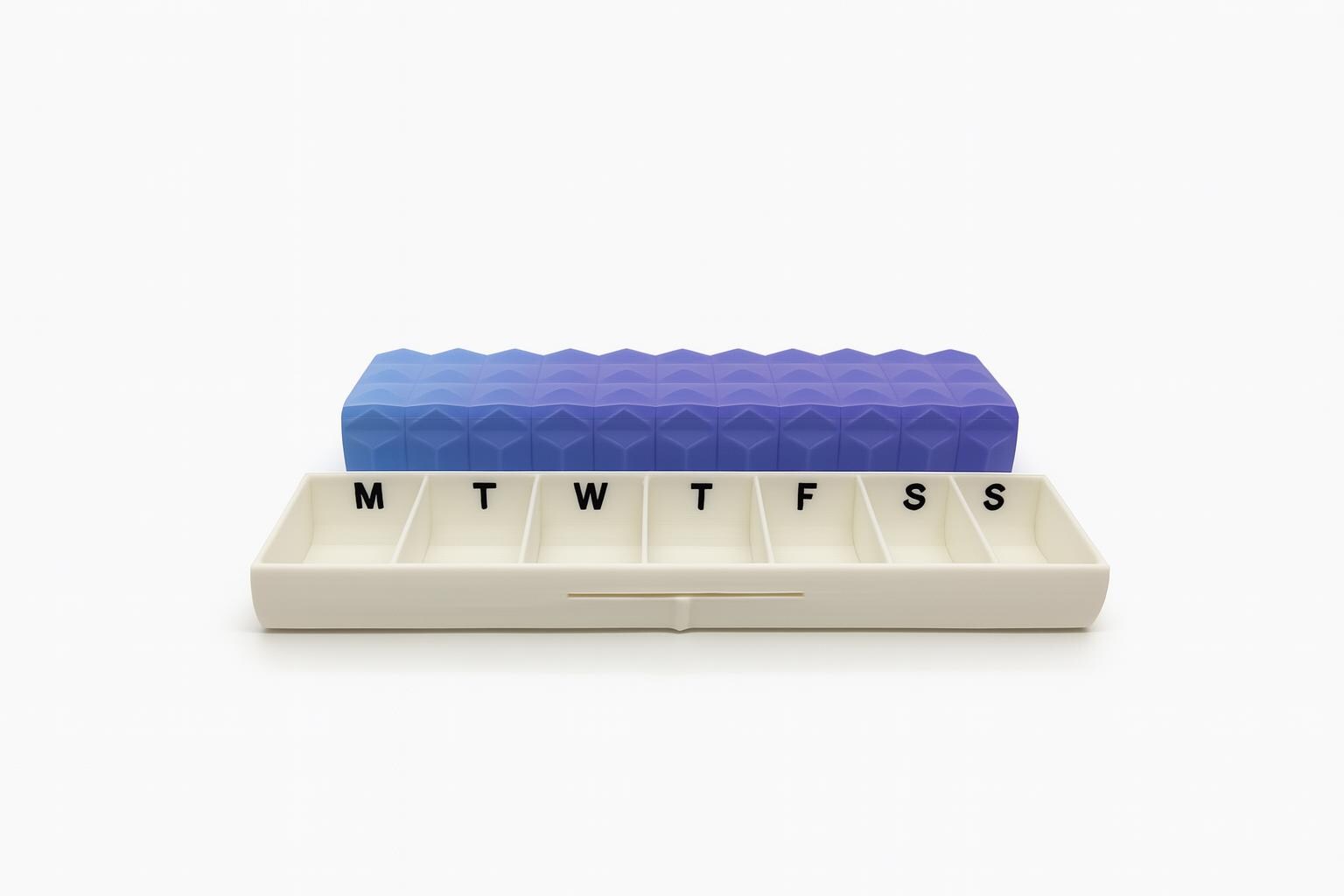 Diamond Texture Slim 3D Printed Pill Case - Etsy