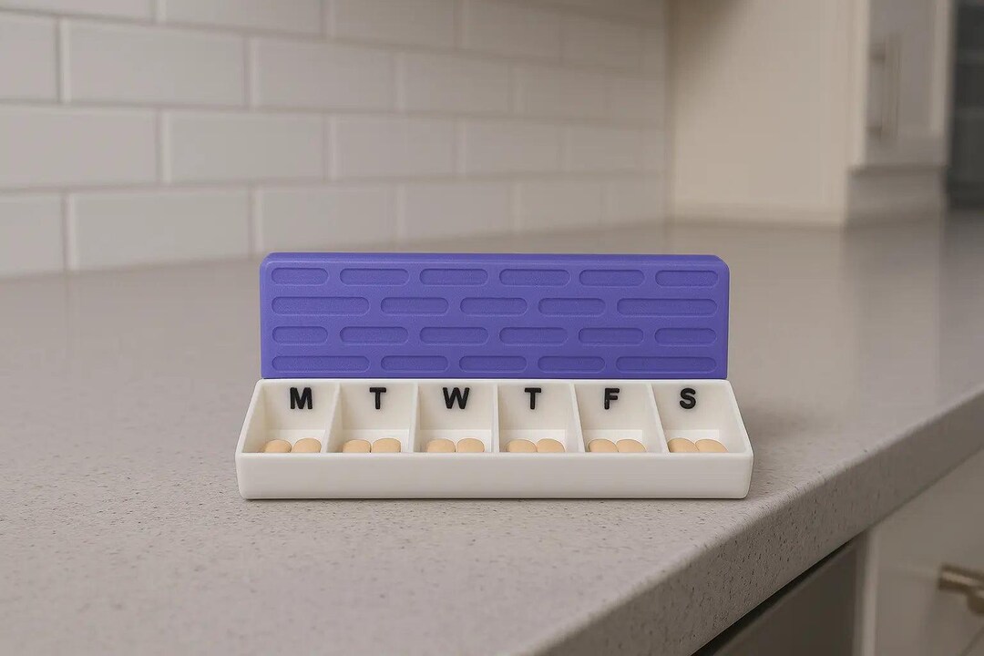 Brick Texture Slim Pill Case - Etsy