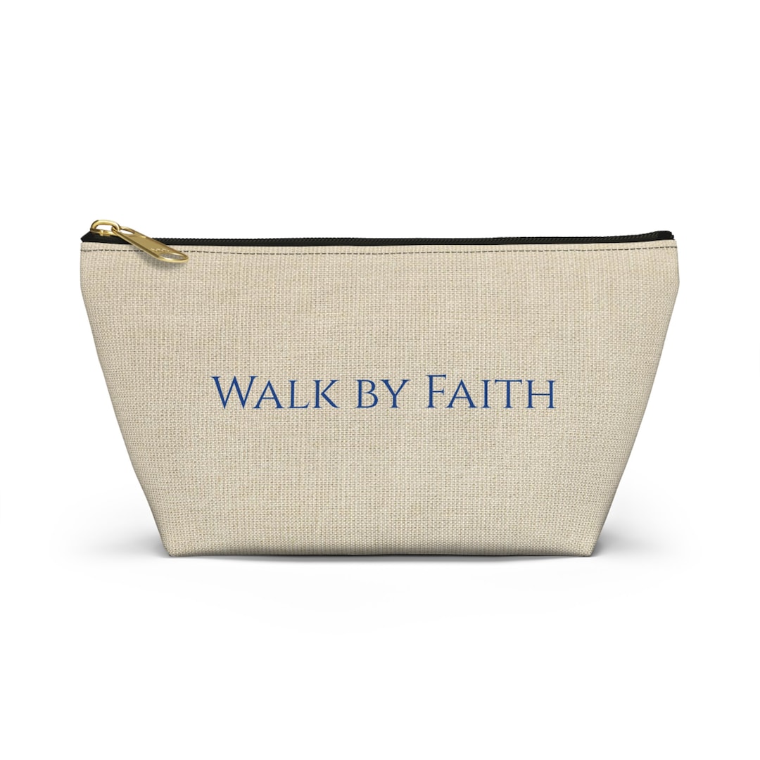 Walk by Faith Small Travel Pouch/christian Gift/christian Travel ...
