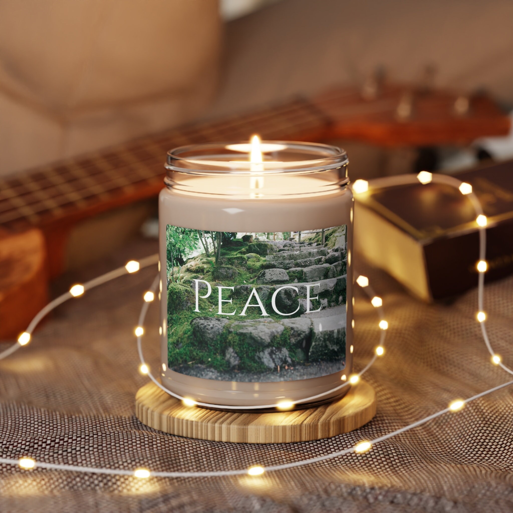 Peace/scented Soy Candle/cinnamon Vanilla/100 Percent Peace/scented Soy Candle/cinnamon Vanilla/100 Percent