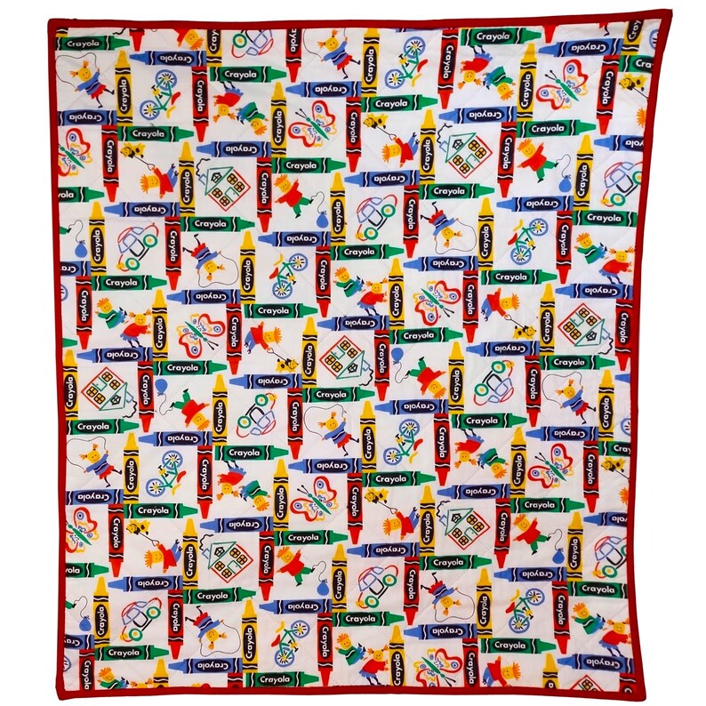 Crayola Crayon Quilt for Kids, #1 - Etsy