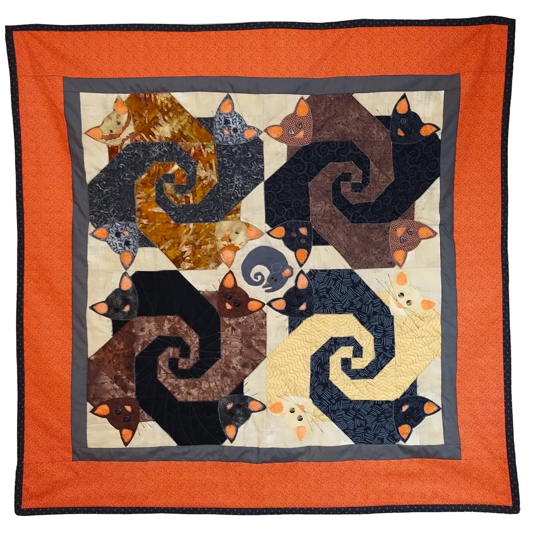 Game of Cat and Mouse Quilt - Etsy