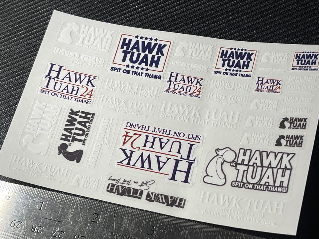 RC Stickers Hawk Tuah Spit on That Thing Scale Sticker Decal Sheet ...