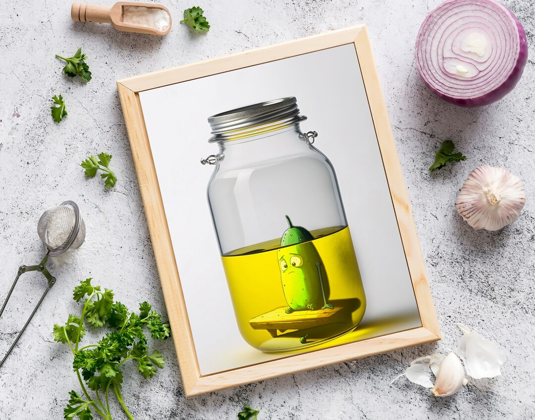 Last Pickle, Kitchen Decor, Funny Wall Art, Kitchen Art, Last Pickle ...