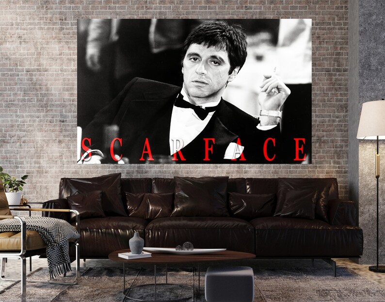 Scarface Poster, Scarface Canvas, Tony Montana, Al Pacino, Scarface ...