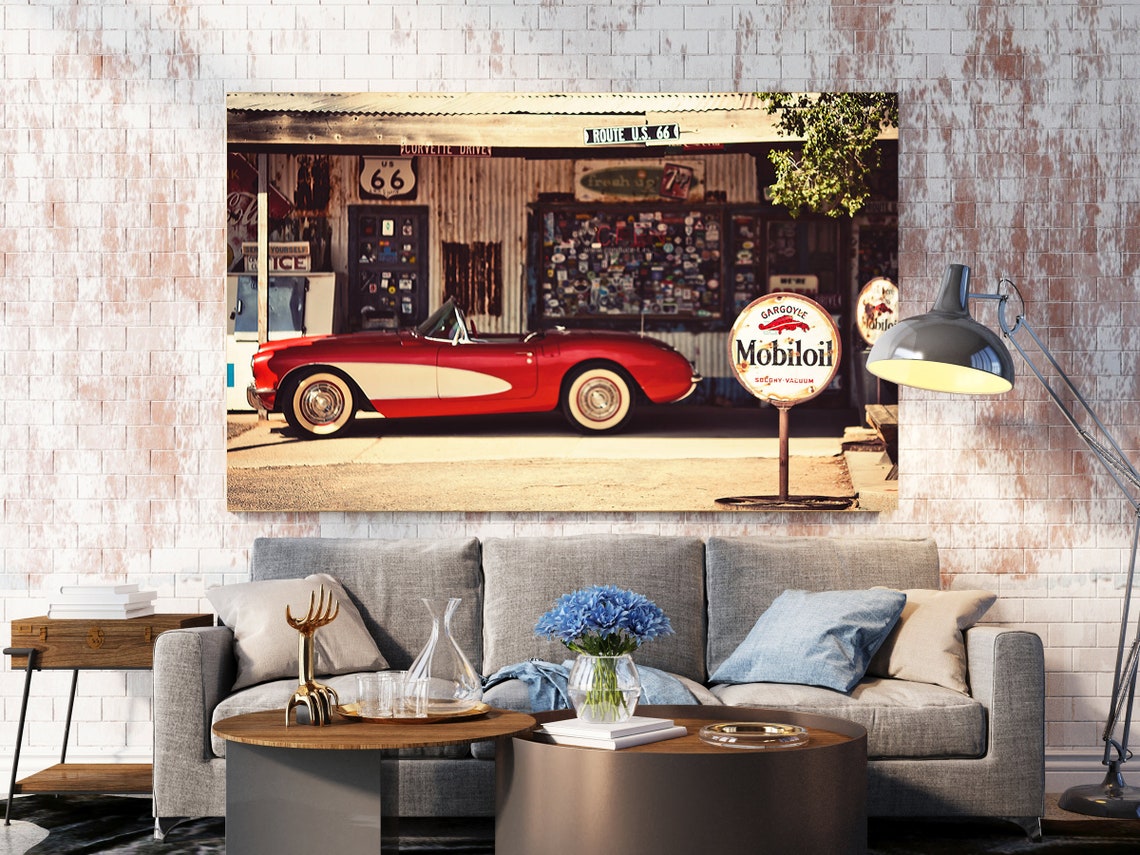 Classic Corvette Corvette Poster Vintage Corvette Old - Etsy