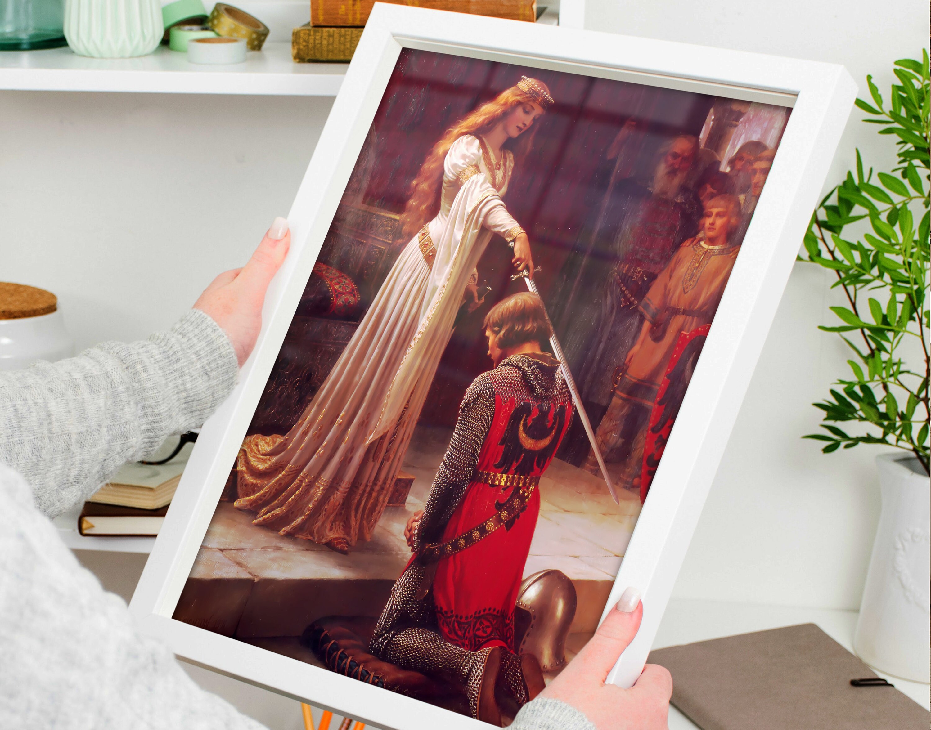 Accolade, Edmund Blair Leighton, the Accolade Poster, Young Queen, the ...