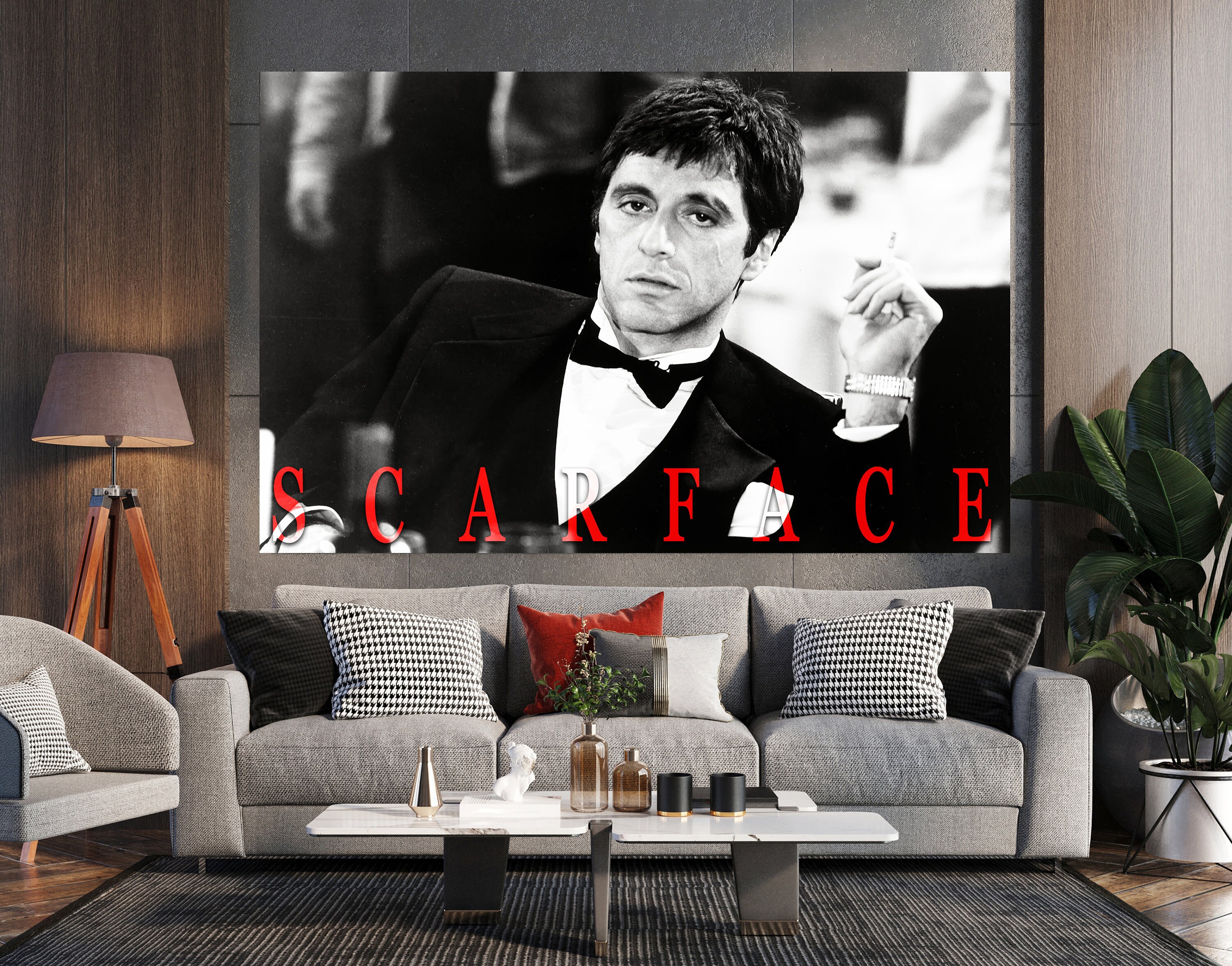 Scarface Poster, Scarface Canvas, Tony Montana, Al Pacino, Scarface ...