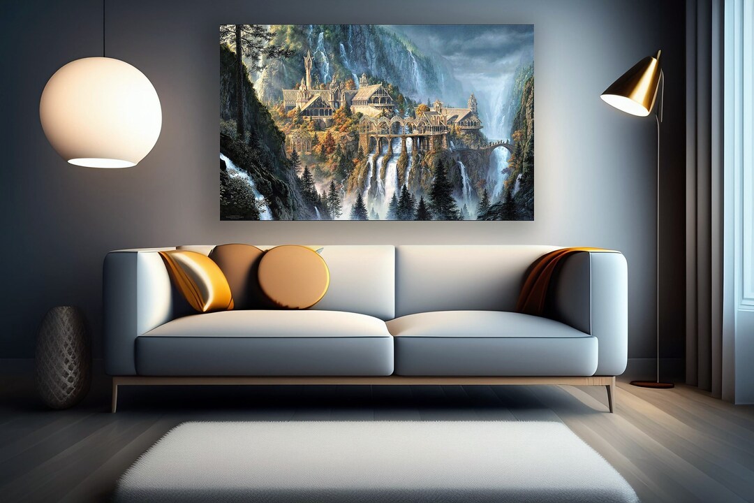 Rivendell Art Prints Lord of the Rings Rivendell Poster - Etsy